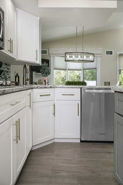 Homeowners Add Contrast to a White Kitchen Remodel