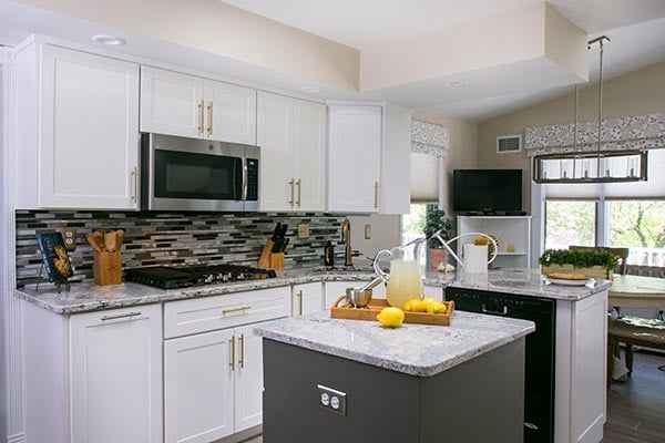 Homeowners Add Contrast to a White Kitchen Remodel